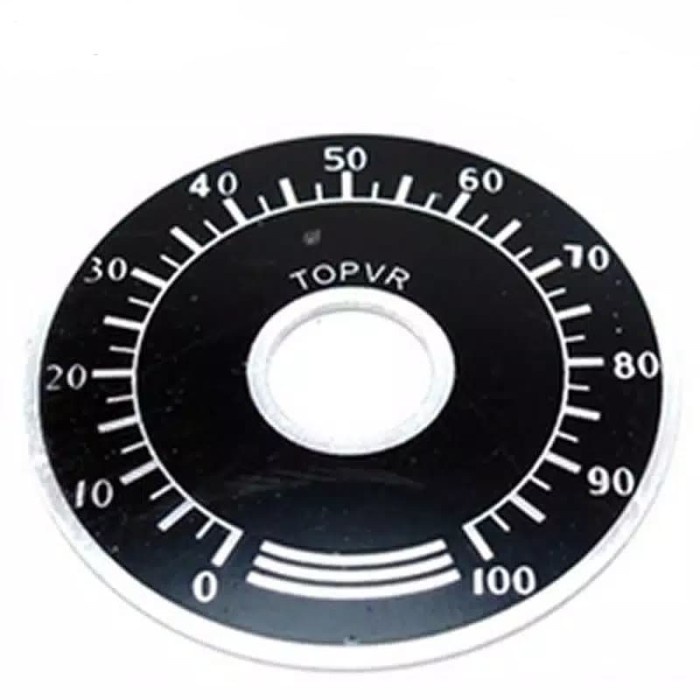 Jual Panel Skala Aluminium Single Potensiometer Potentio Potensio 0 ...