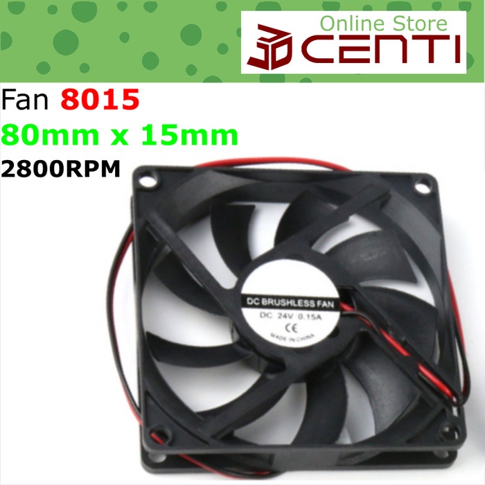 Jual Kipas Fan DC 8015 8cm 80mm 5 12 24 v 5v 12v 24v high rpm blower turbo | Shopee Indonesia