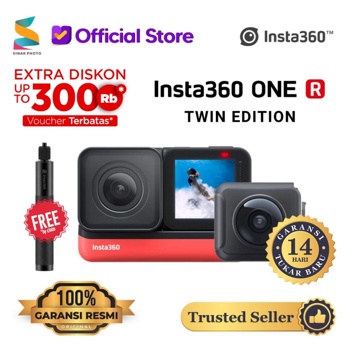 Jual Insta360 ONE R 1 Inch Edition Insta 360 ONE R 1" Camera GARANSI ...