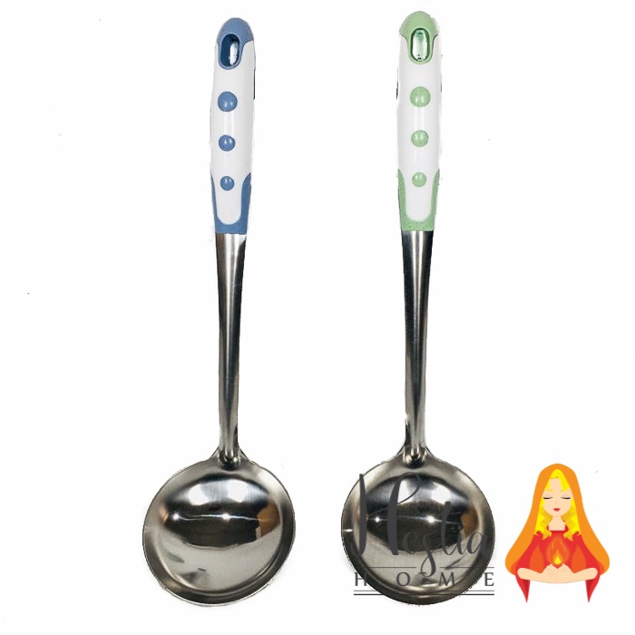 Jual HOME PRO - Soup Ladle Sendok Sop Sayur Irus Bintik Gagang Plastik ...