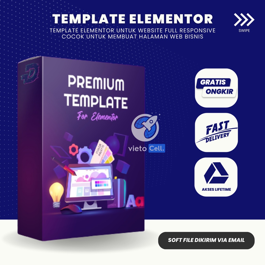 Jual Template Premium Elementor Total 500 Desain Landing Page Format JSON Website Plugin Terbaik ...
