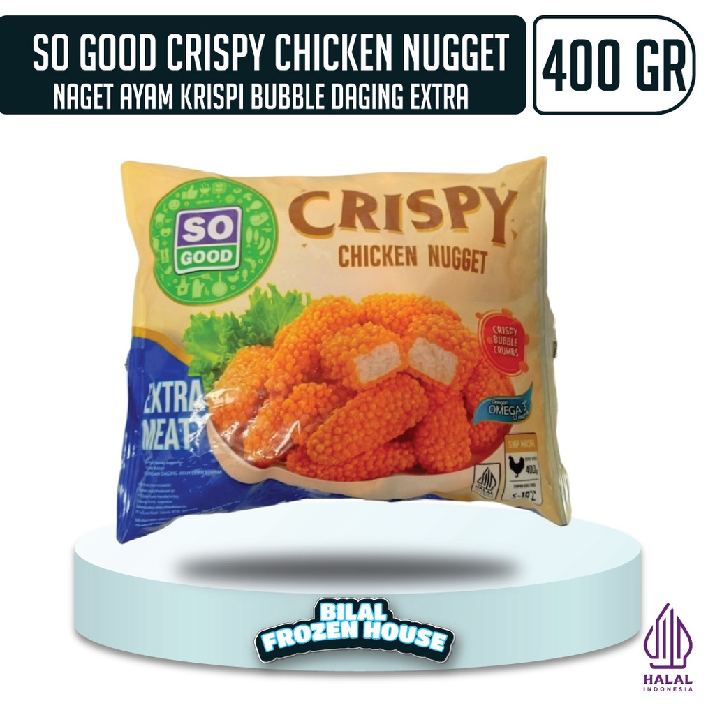 Jual So Good Crispy Chicken Nugget 400gr - Nugget Ayam Crispy | Shopee Indonesia