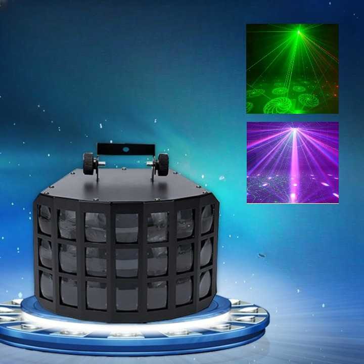 Jual Lampu Proyektor Disco Sensor Suara DMX512 with Remote Control ...