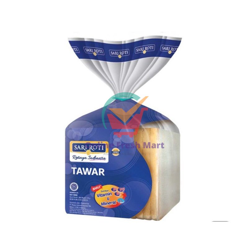 Jual (kirim instant) Aneka Roti SARI ROTI tawar sobek kasur jumbo krim ...