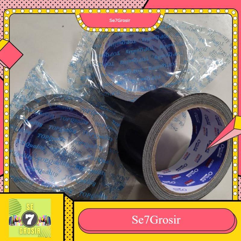 Jual LAKBAN KAIN HITAM ORLEE TEBAL 12M / TAPE HITAM | Shopee Indonesia