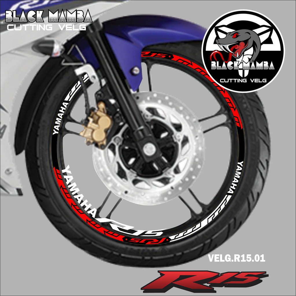 Jual (COD) CUTTING STICKER VELG R15 - STIKER LIS LIST VARIASI BAN/VELG ...