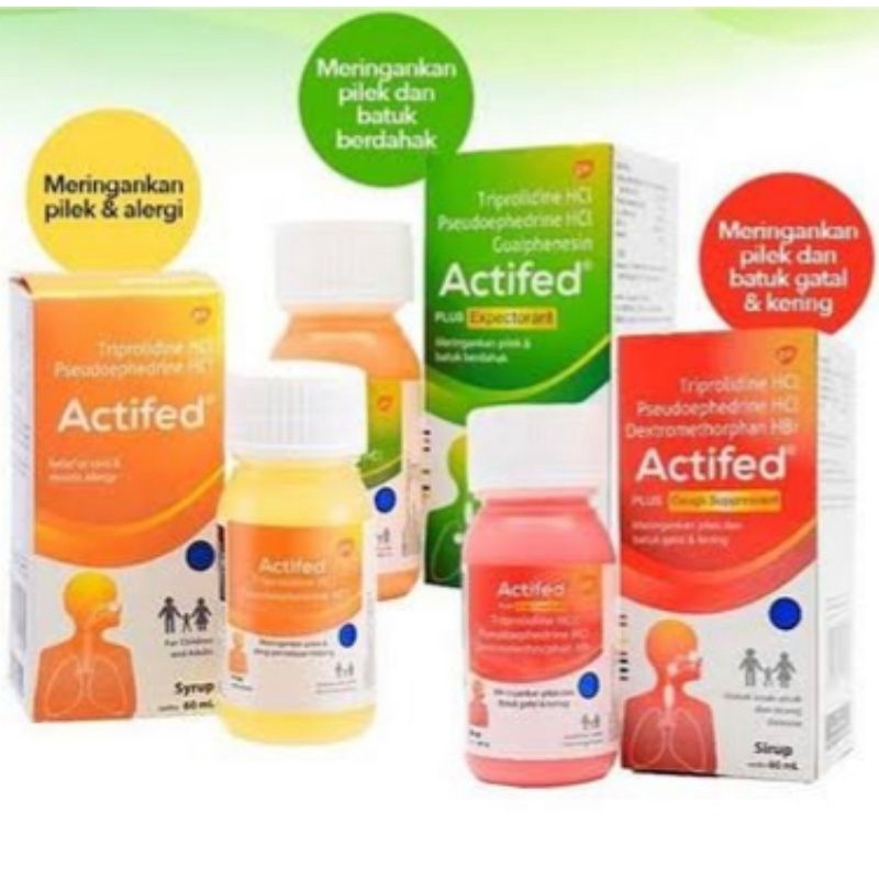 Jual Actifed Syrup 60ml ORIGINAL-BPOM | Shopee Indonesia