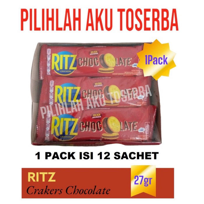 Jual Biskuit Mondelez RITZ CRACKERS CHOCOLATE - ( HARGA 1 PACK ...