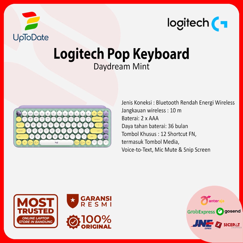 Jual Keyboard Logitech Pop Keys Mechanical Wireless | Shopee Indonesia