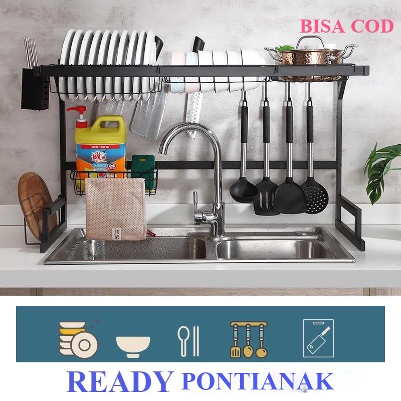 Jual PNK Rak Piring / Rak Cuci Piring / Rak Piring 1 Tingkat dan 2 ...