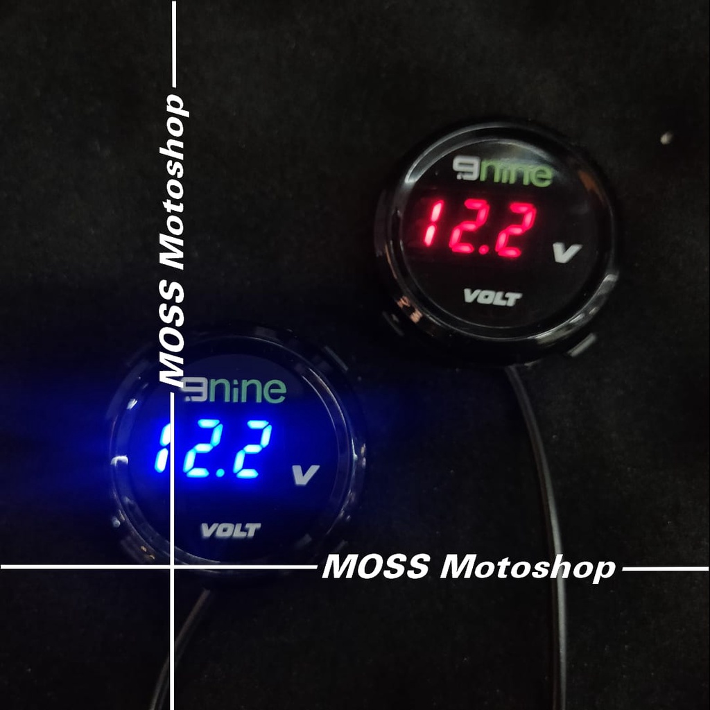 Jual Voltmeter motor bulat Voltmeter waterproof Voltmeter NINE Luminos ...