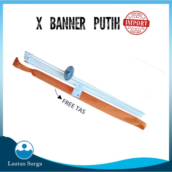 Jual X Banner Spanduk Stand X Banner 160x60 cm Standing Banner Stand ...