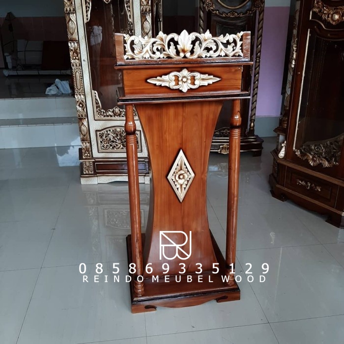 Jual mimbar podium jati podium minimalis 03-RMW | Shopee Indonesia
