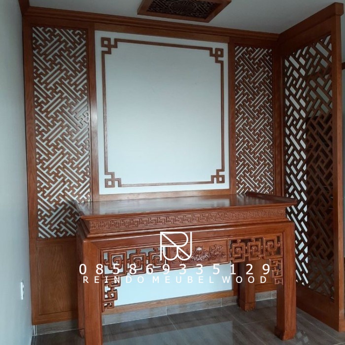 Jual MEJA ALTAR SEMBAHYANG KAYU JATI WARNA CUSTOM 06-RMW | Shopee Indonesia