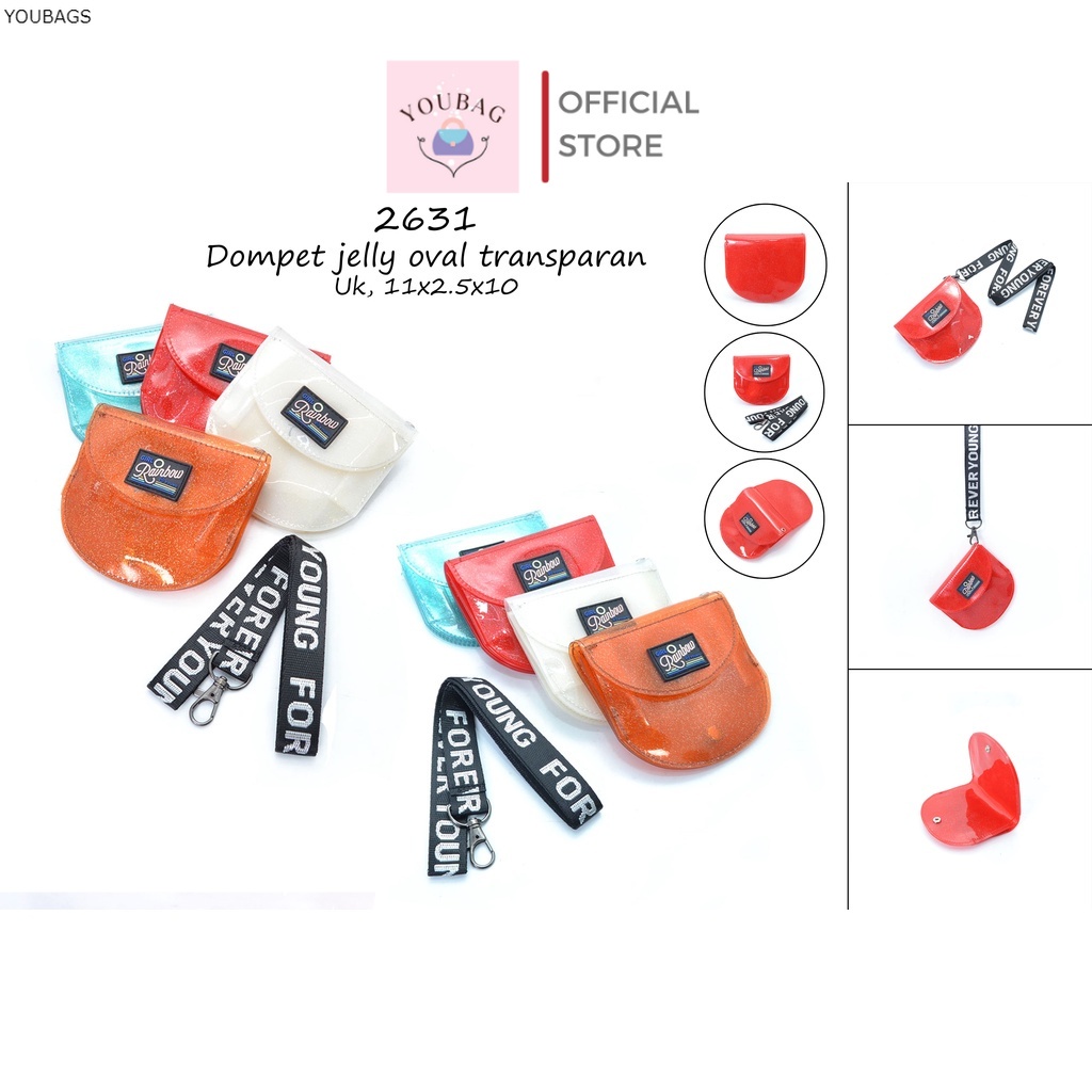 Jual ♥ 𝗬𝗢𝗨𝗕𝗔𝗚𝗦𝗛𝗢𝗣 ♥ DOMPET OVAL / DOMPET TRANSPARAN/ DOMPET KOIN 2631 | Shopee Indonesia