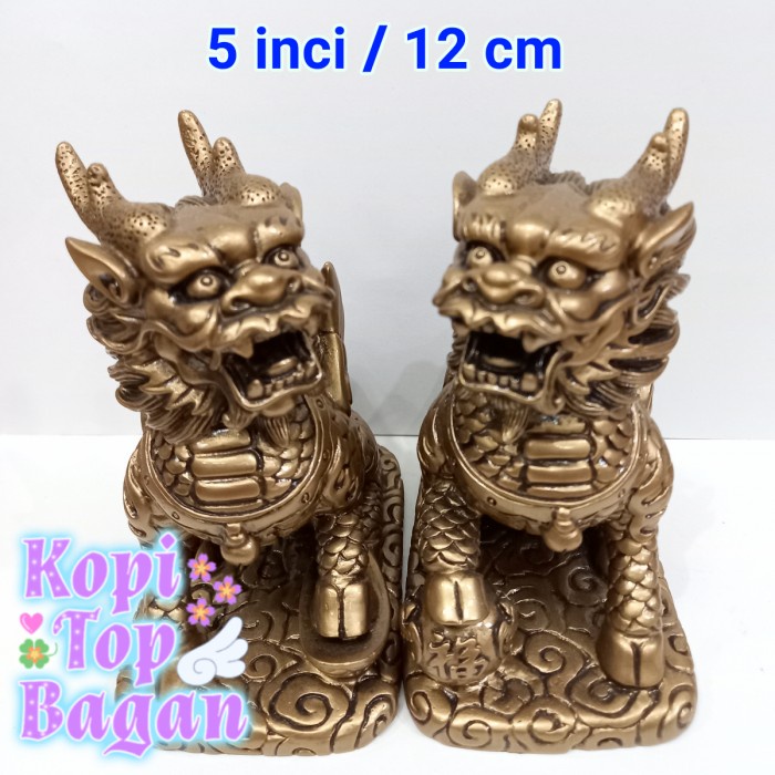 Jual Patung pajangan Kirin sayap ( Kuda kepala naga ) ukuran 5 in ( 12 ...