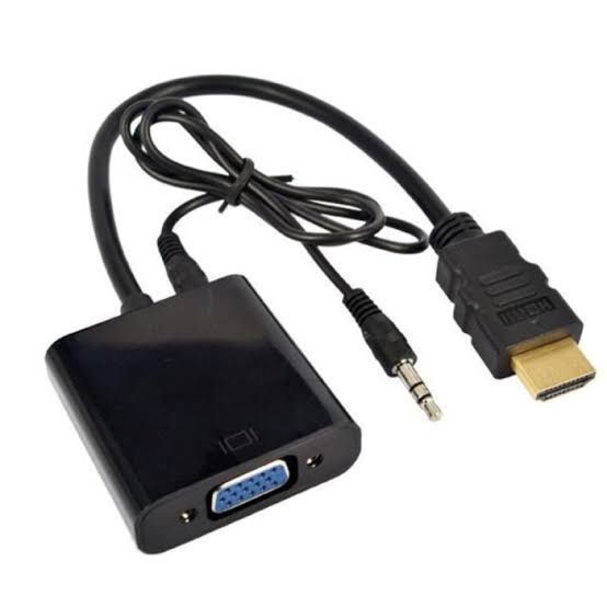 Jual VIP Converter HDMI To VGA Female Adapter Konverter Laptop PC Plus ...