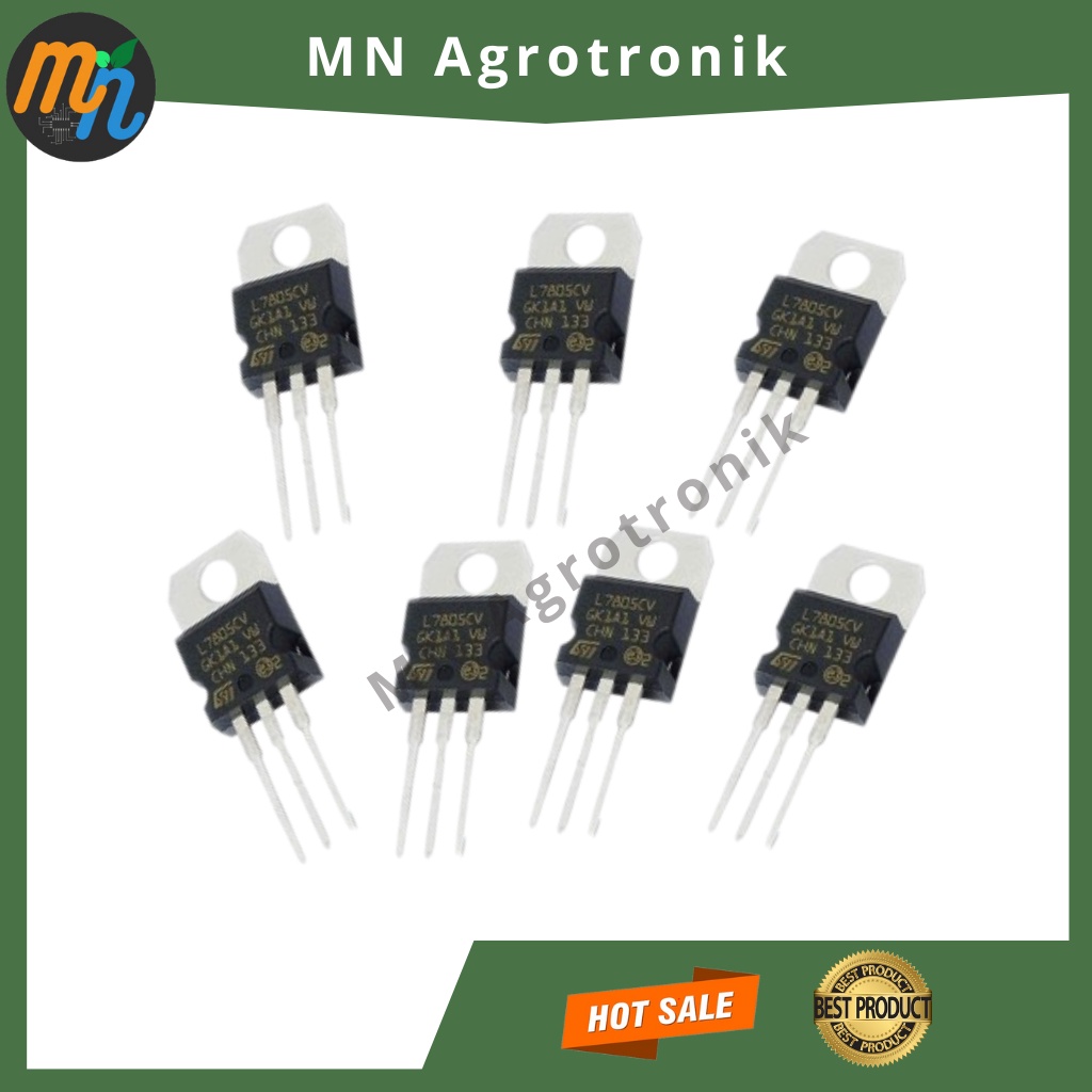 Jual L7805CV L7805 7805 TO-220 POSITIVE VOLTAGE REGULATOR 5V | Shopee Indonesia