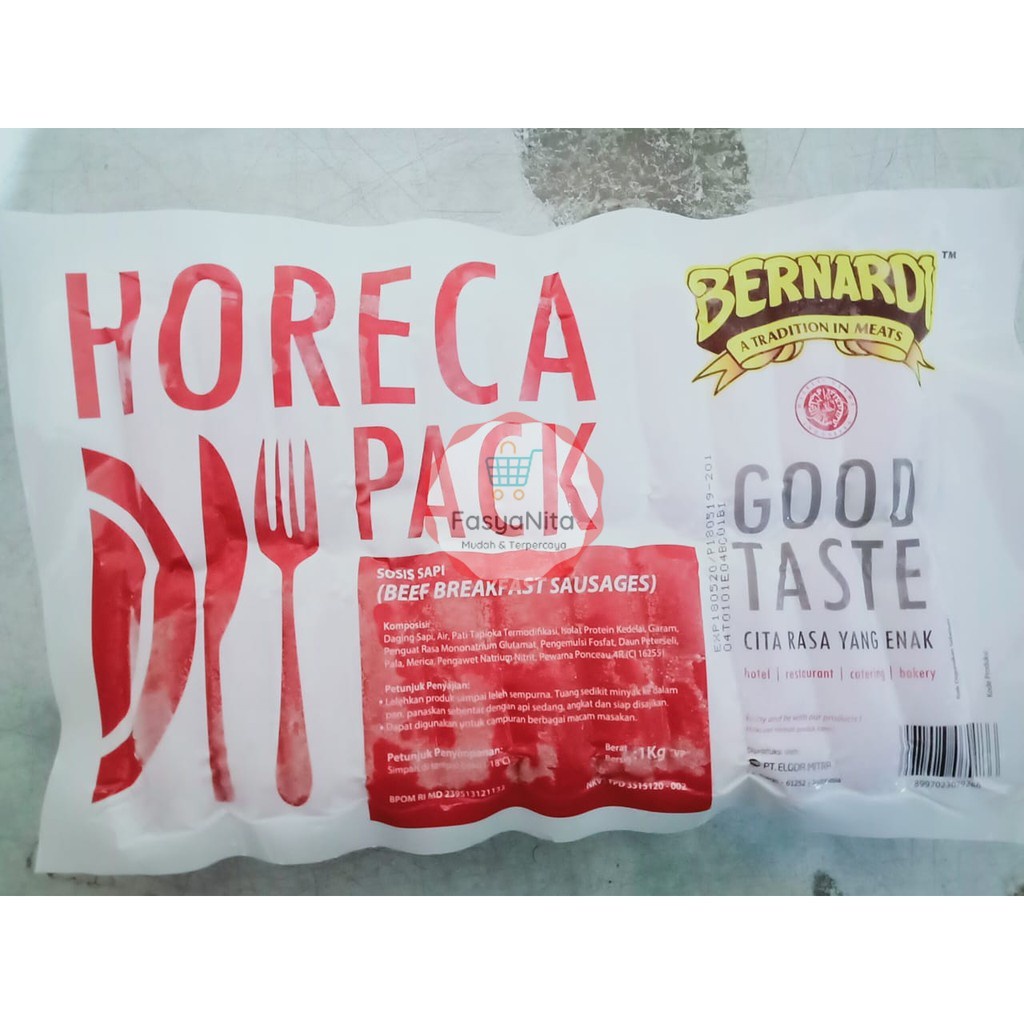 Jual Bernardi Beef Cocktail Sausage / Sosis Sapi Horeca 1000gr / 1kg ...