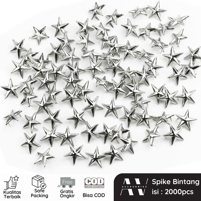 Jual AVACC Stud Paku Bintang Spike Punk Accessories Lancip dan Murah ...