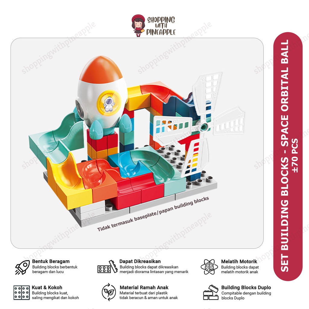 Jual SWP - Set Building Blocks Space Orbital Ball / DIY Building Blocks ...