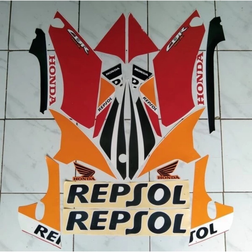 Jual Stiker striping Honda CBR 150R Repsol Fullbody | Shopee Indonesia