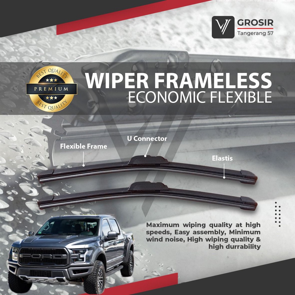Jual WIPER FORD RANGER RAPTOR T6 2019 FRAMELESS 2 PCS | Shopee Indonesia