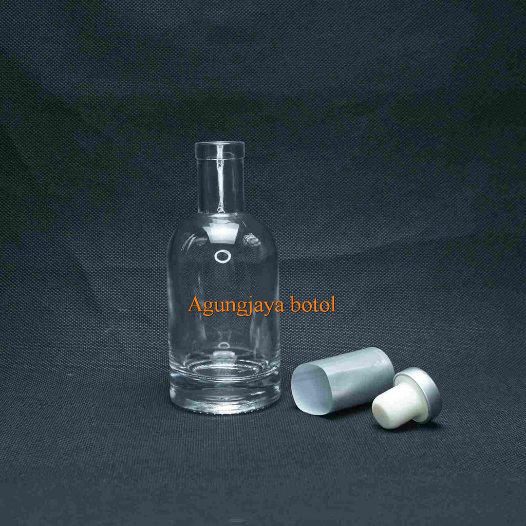 Jual Draf - Botol Kaca 200 Ml Leher Tng Clear Ori Tutup Tinggi N 18 L+D ...
