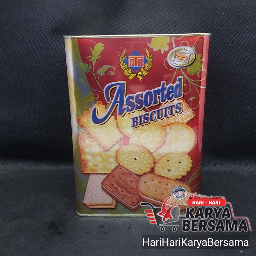 Jual BISKUIT KALENG GTB ASSORTED BISCUITS KEMASAN PRAKTIS 700GR ...