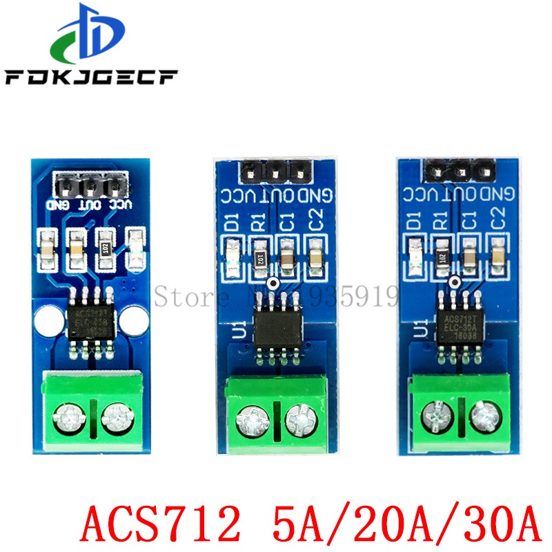 Jual Modul Sensor Arus Aula ACS712 Module 5A 20A 30A Modul Sensor Arus ...