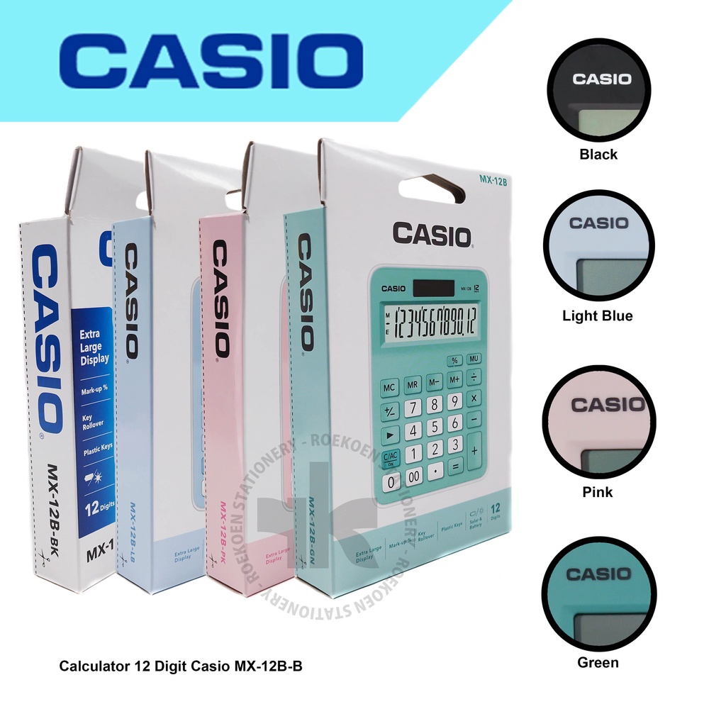 Jual Casio Calculator 12 Digit MX-12B | Shopee Indonesia