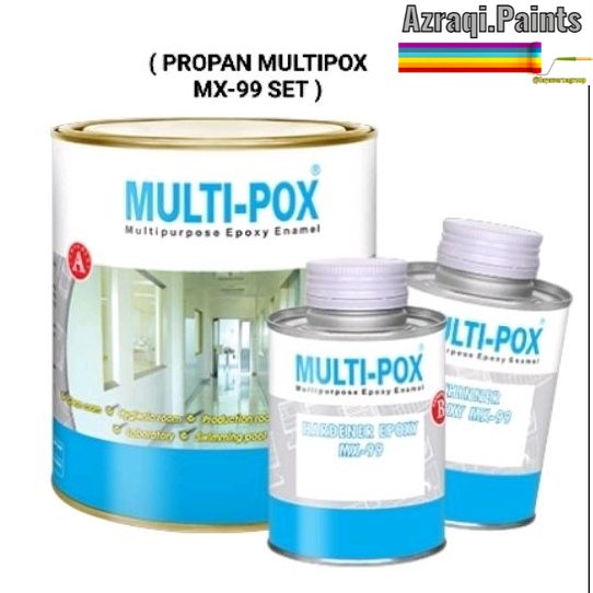 Jual CAT EPOXY MULTIPOX PROPAN MX-99 ( 1 LITER ) SET ( 3 KALENG ...