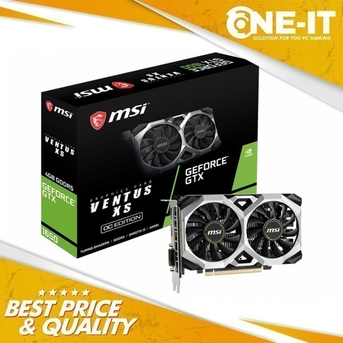 Jual VGA MSI GeForce GTX 1650 VENTUS XS 4G OCV1 4GB GDDR6 | Shopee Indonesia
