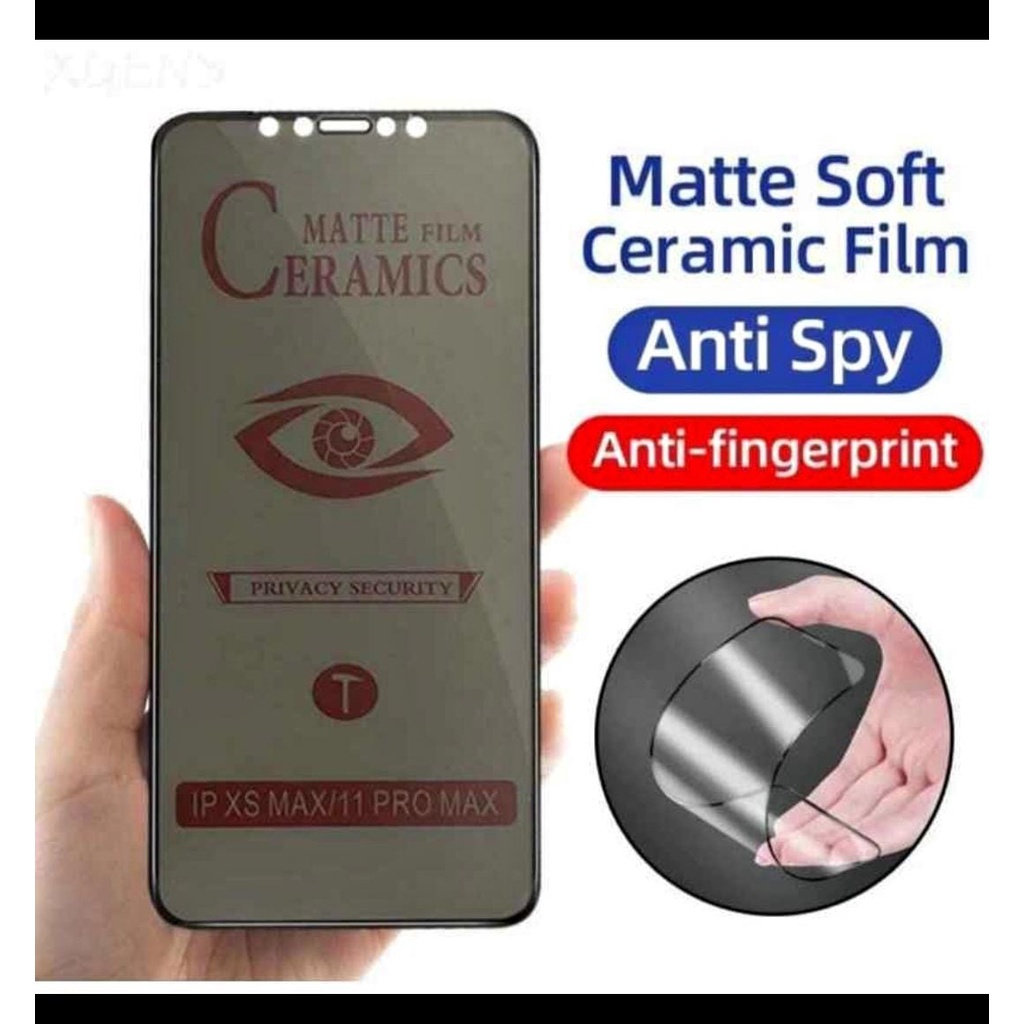 Jual Tempered Glass Spy Ceramic Xiaomi Redmi ANTI PECAH & ANTI INTIP | Shopee Indonesia