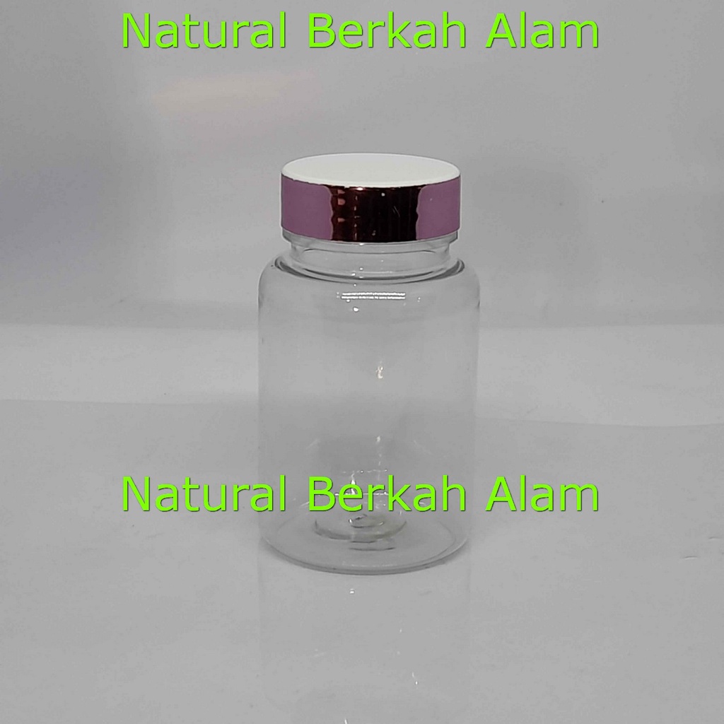 Jual Botol 135 ml PS Natural Cap List Warna / Botol Obat / Botol Kapsul ...