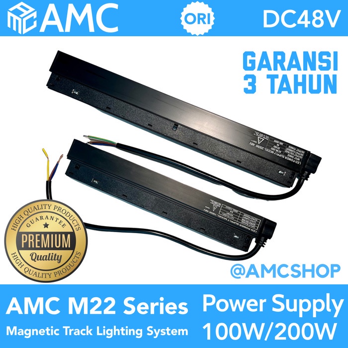 Jual AMC M22 Magnetic Track Lighting System Power Supply Adaptor DC48V | Shopee Indonesia