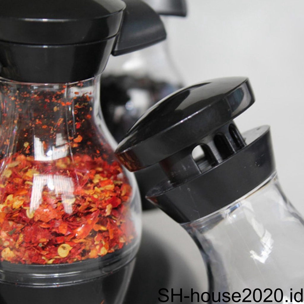 Jual Revolving Rak Bumbu Dapur Meja Atas Bumbu Herbal Lapis 8toples ...