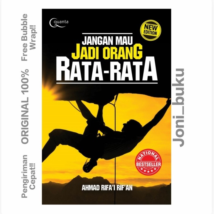 Jual Buku Jangan Mau Jadi Orang Rata - Rata by Ahmad Rifa'i Rif'an ...