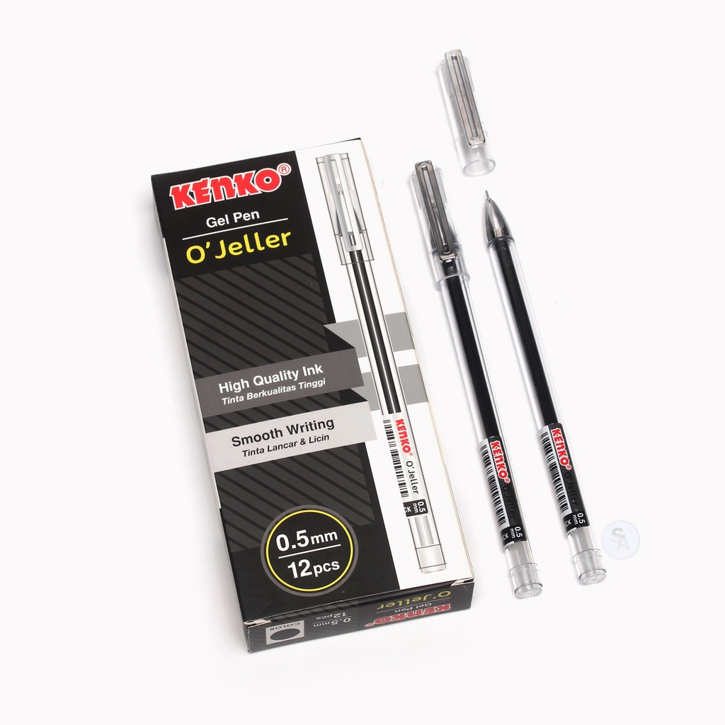 Jual KENKO - Pulpen Jel O'Jeller 0.5mm Gel Pen Black - Lusin | Shopee ...
