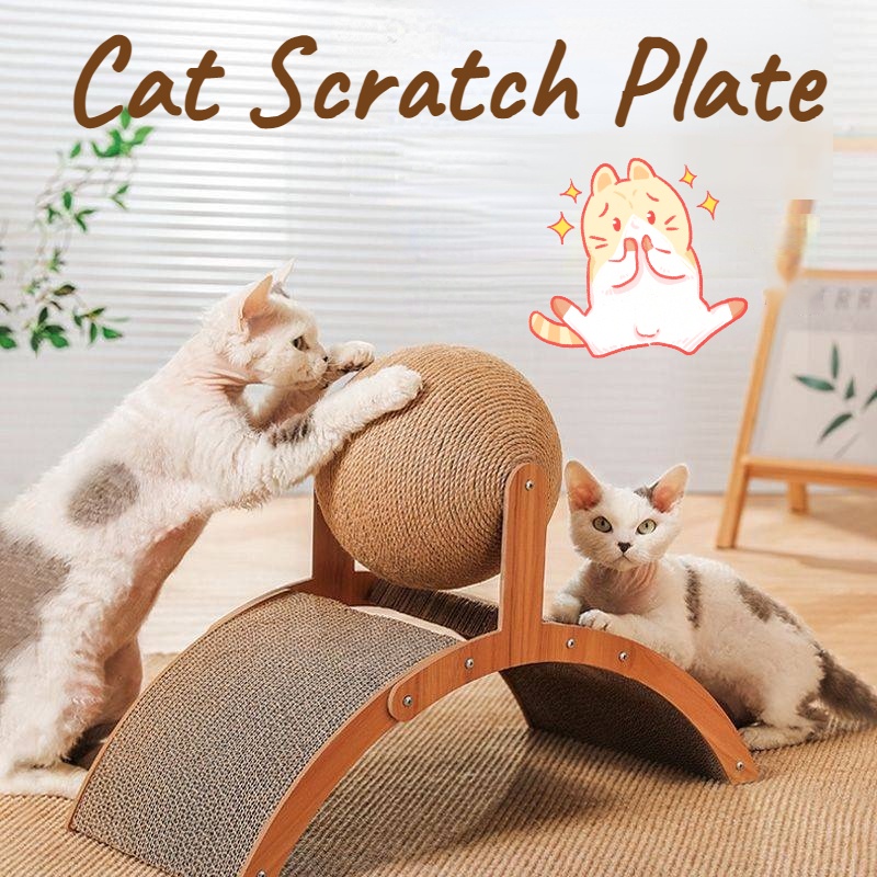 Jual 2 in 1 Garukan Kucing / Garukan Kucing / Cat Scratcher Bola Mainan ...