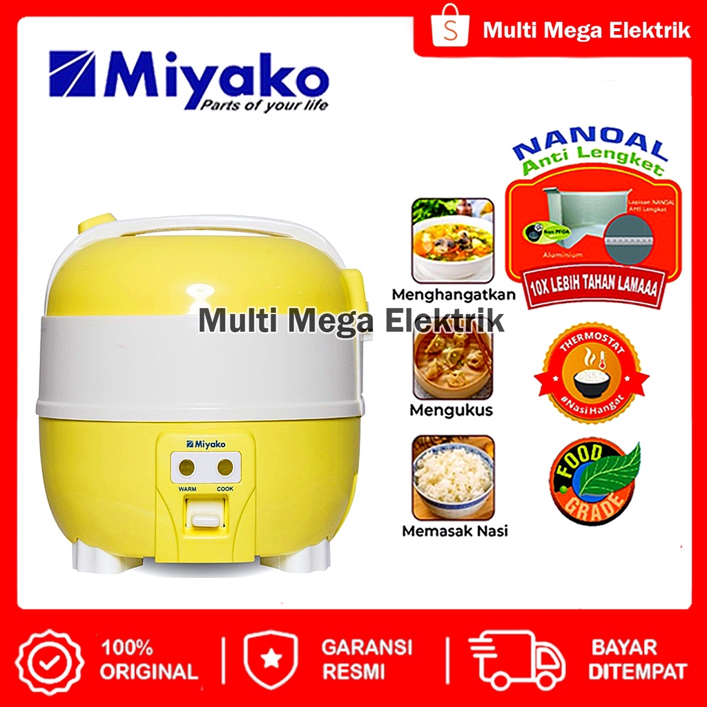 Jual [COD] MAGIC COM MIYAKO MCM610 / MCM 610 / MCM-610 (1 LITER) RICE ...