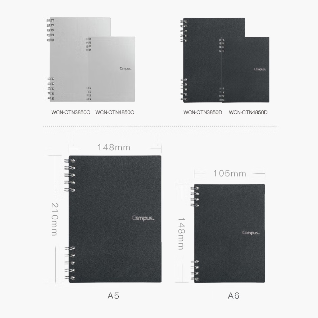 Jual Kokuyo Twin Ring Notebook A6/A5 WCN-CTN | Shopee Indonesia