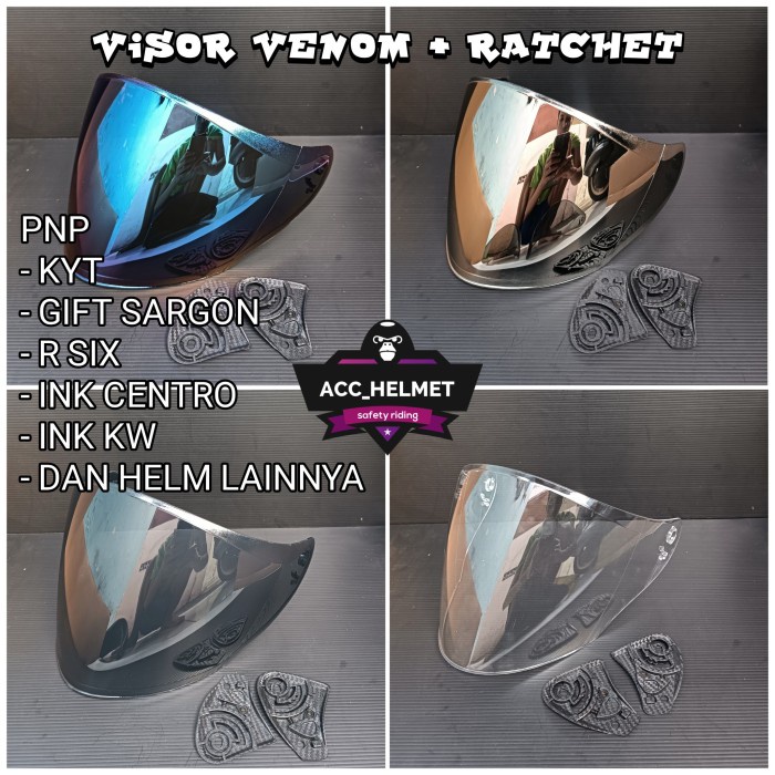 Jual KACA / VISOR VENOM HELM KYT | GIFT SARGON | JITSU | INK CENTRO ...