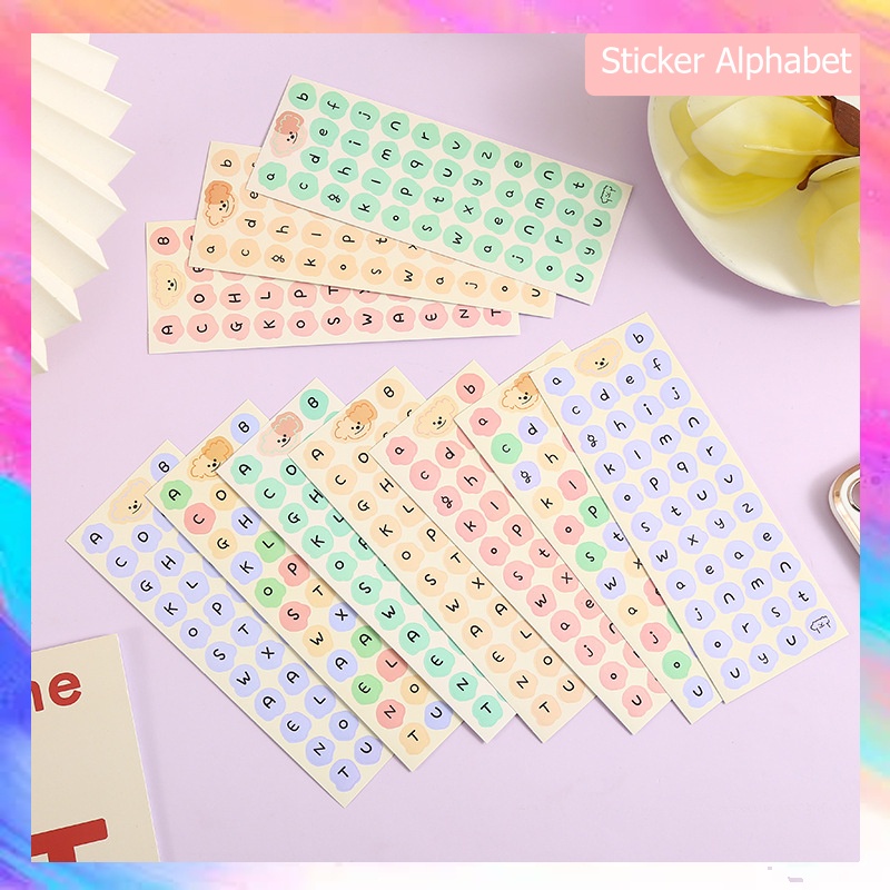 Jual STIKER HURUF 1PCS CUTE ALPHABET STICKER SET DECO DIY PLANNER ...