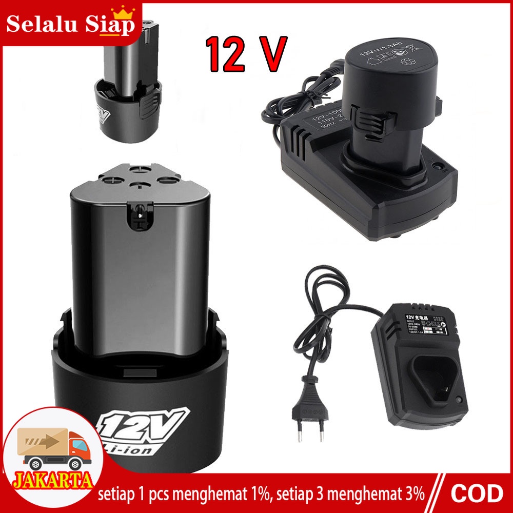 Jual charger bor cordless 12v tool 15v volt charger bor 12 volt batrai ...