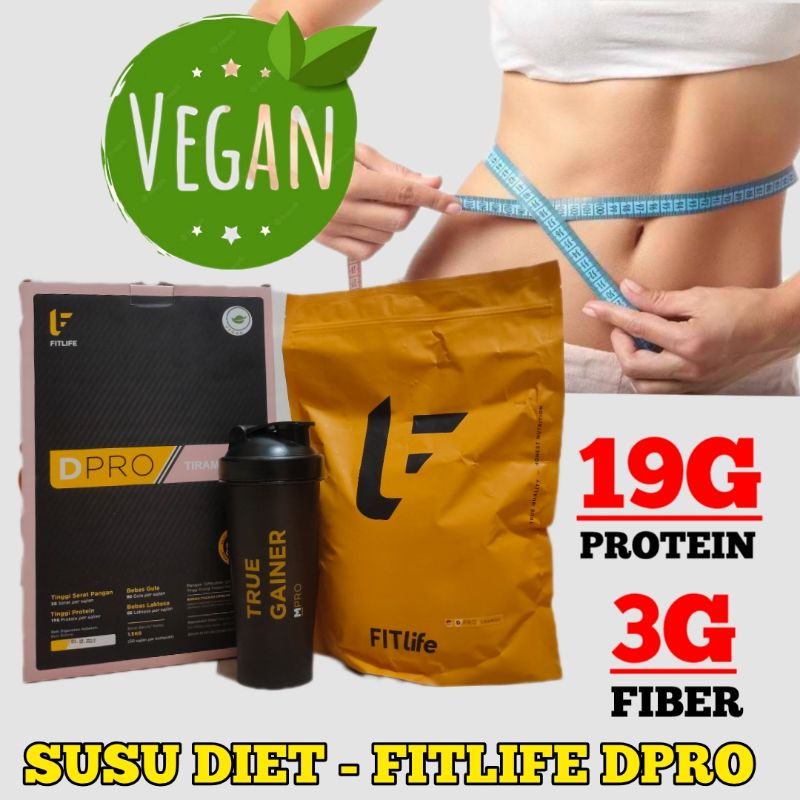 Jual FITLIFE DPRO DIET PRO VEGAN 50 SERVING BPOM HALAL PLANT BASED ...