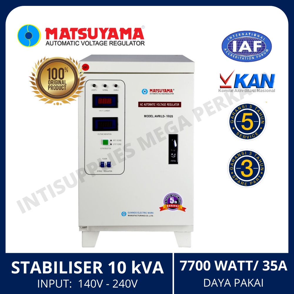 Jual Stabilizer MATSUYAMA 10000 Watt Garansi 5 Tahun | 100% Ori ...