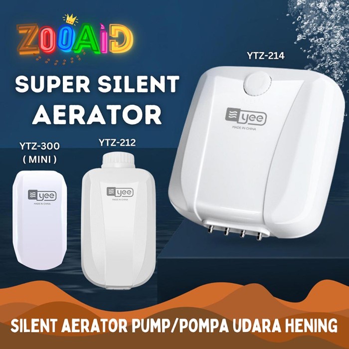 Jual AQUARIUM PUMP AERATOR/SILENT AERATOR PUMP/POMPA UDARA HENING YTZ SERIES | Shopee Indonesia