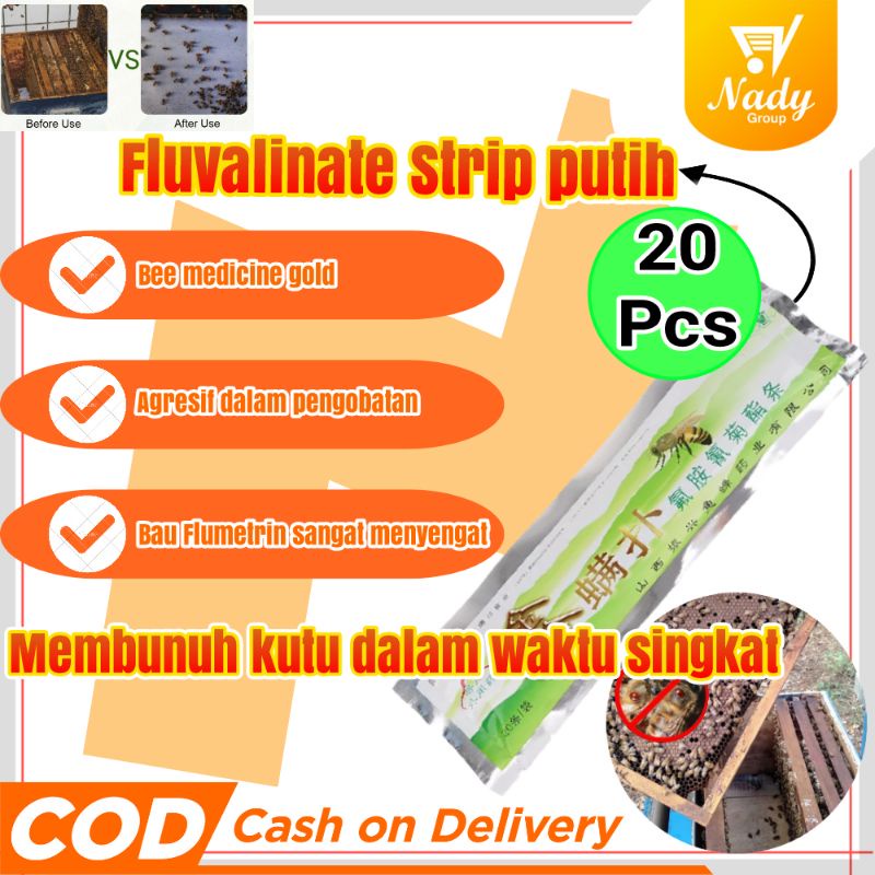 Jual (Strip Isi Putih)Obat Kutu Lebah Cerana Melifera | Obat Kutu Lebah ...