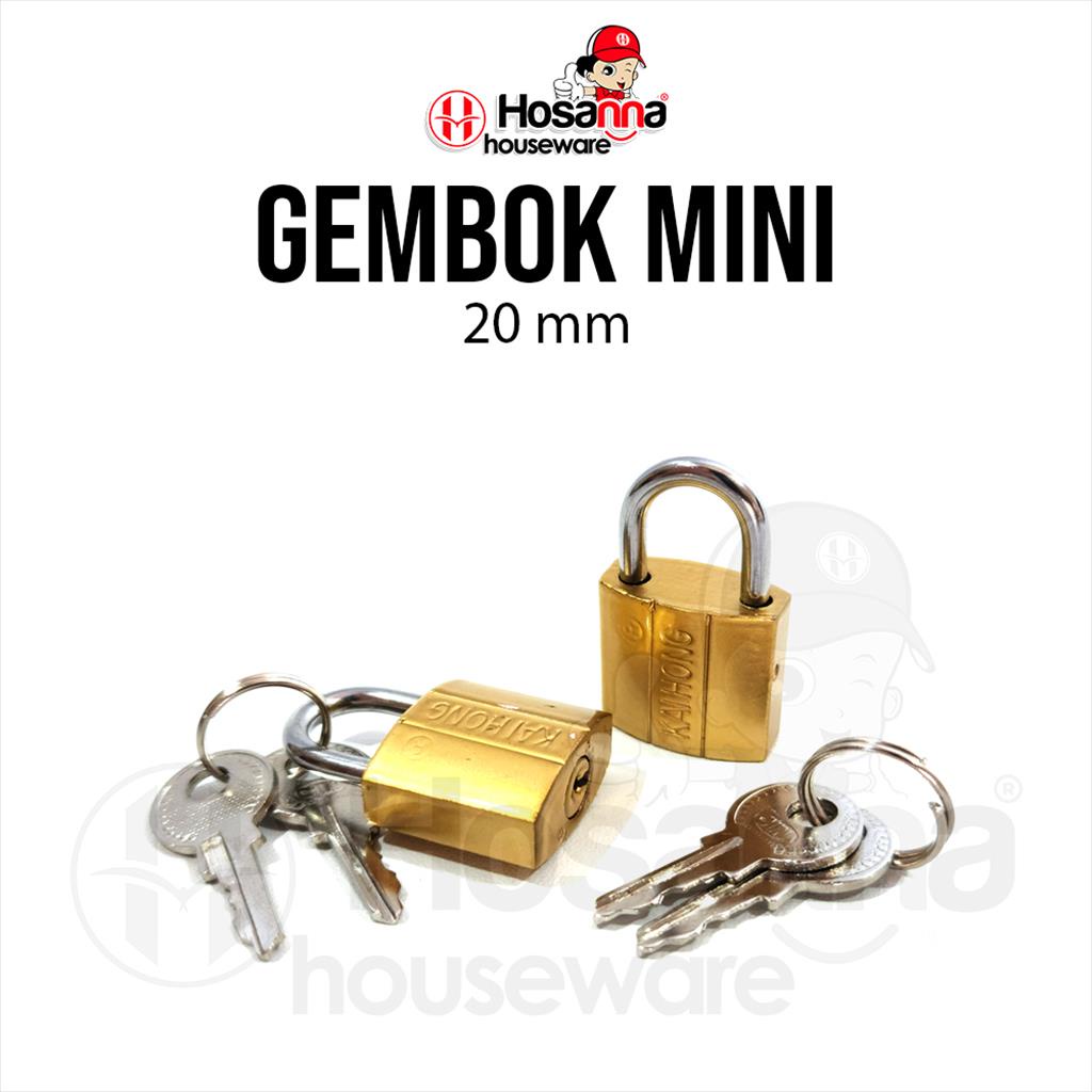 Jual Gembok Kecil Kuning Ukuran 20mm / Gembok Koper Tas kecil | Shopee Indonesia